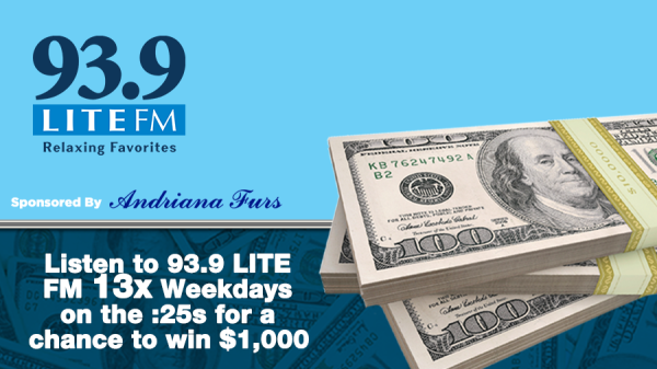 93.9 LITE FM Contests | Tickets, Trips & More