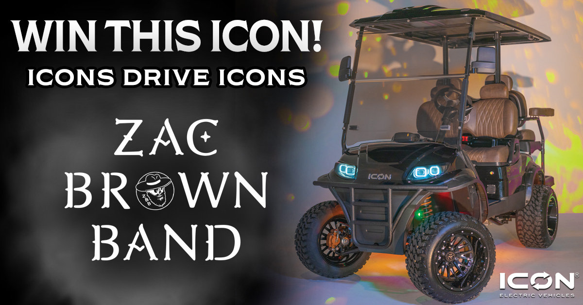 I just entered to win this ZBB Limited Edition ICON Golf Cart!